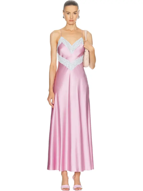 LoveShackFancy Serita Dress - Violet Elegance