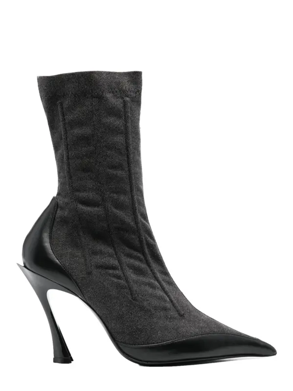 MUGLER 95 Fang Boots - Black