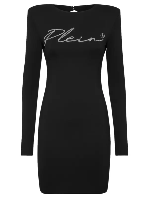 Philipp Plein Crystal-embellished Minidress - Black