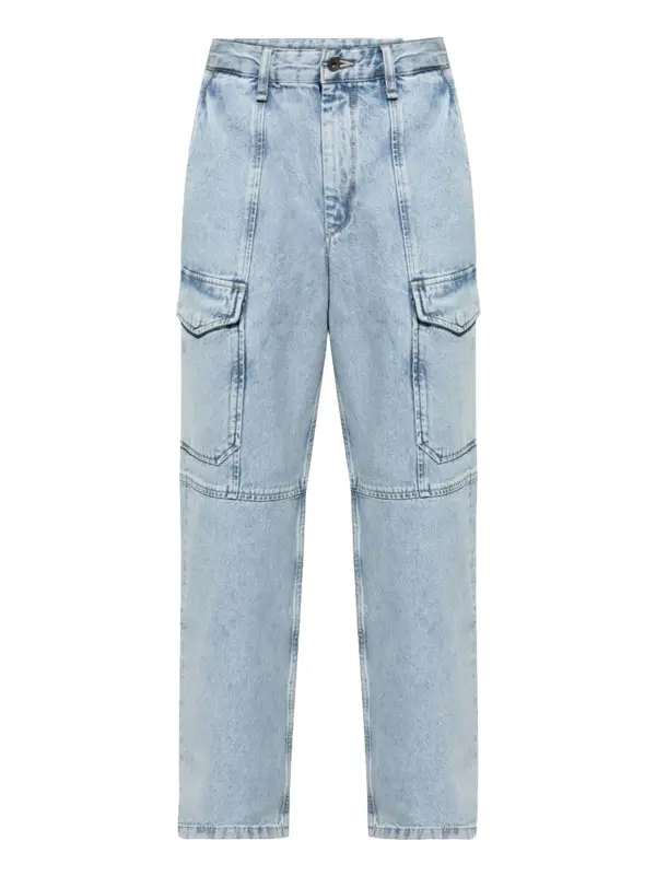 Rag & Bone Panelled Jeans - Blue