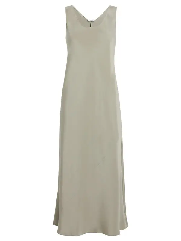 Max Mara Silk Midi Dress - Green