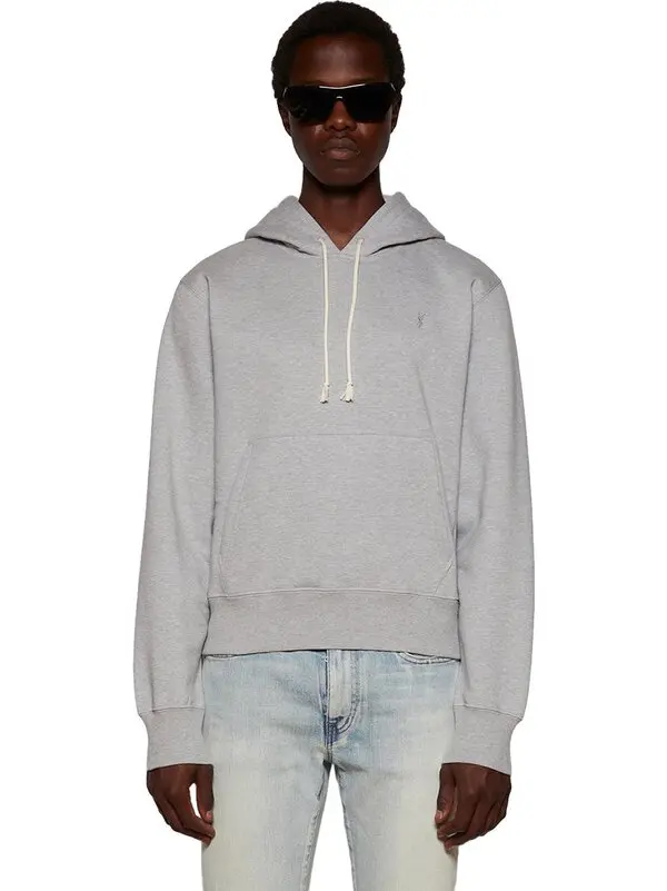 Saint Laurent Cassandre Hoodie - Grey