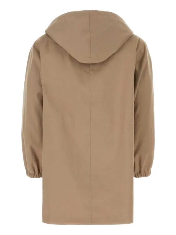 Fendi Monogram Print Parka - Brown