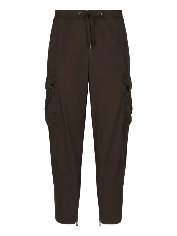 Dolce & Gabbana Cotton Cargo Pants - Brown