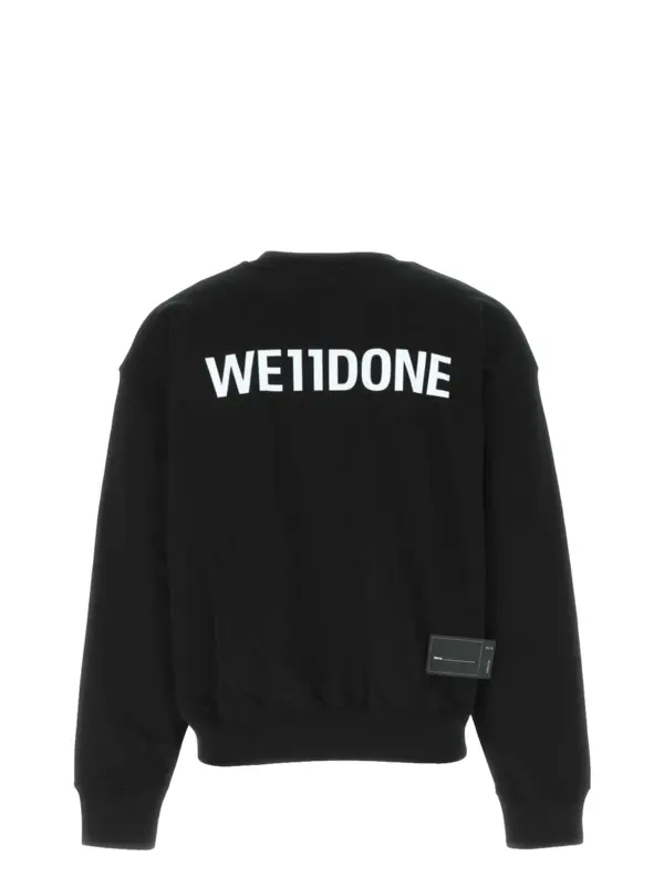We11Done Cotton Jersey Sweatshirt - Black