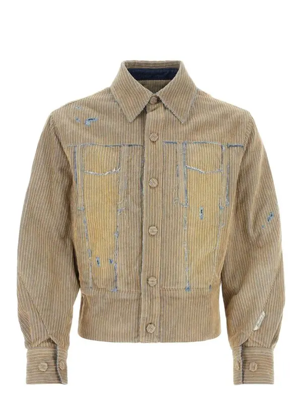 ADER ERROR Carid Aging Trucker Jacket - Neutrals