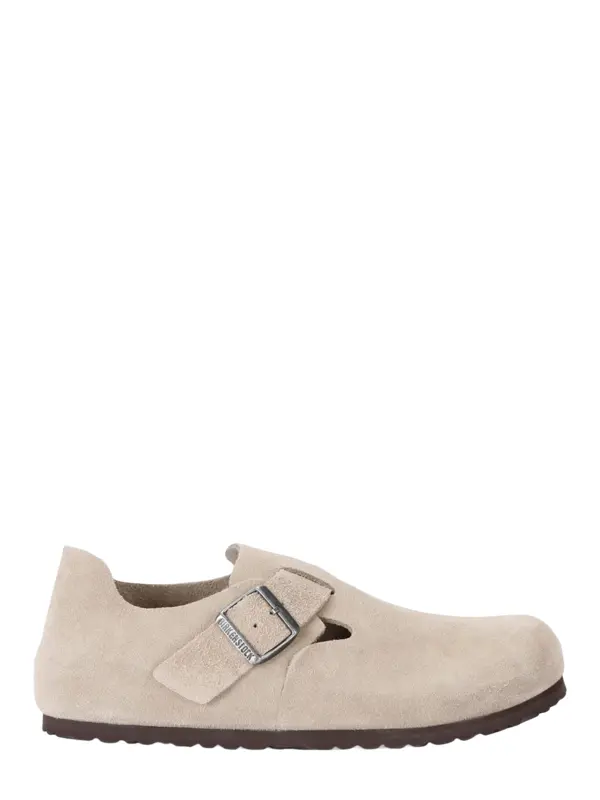 BIRKENSTOCK Suede London Clogs - Brown