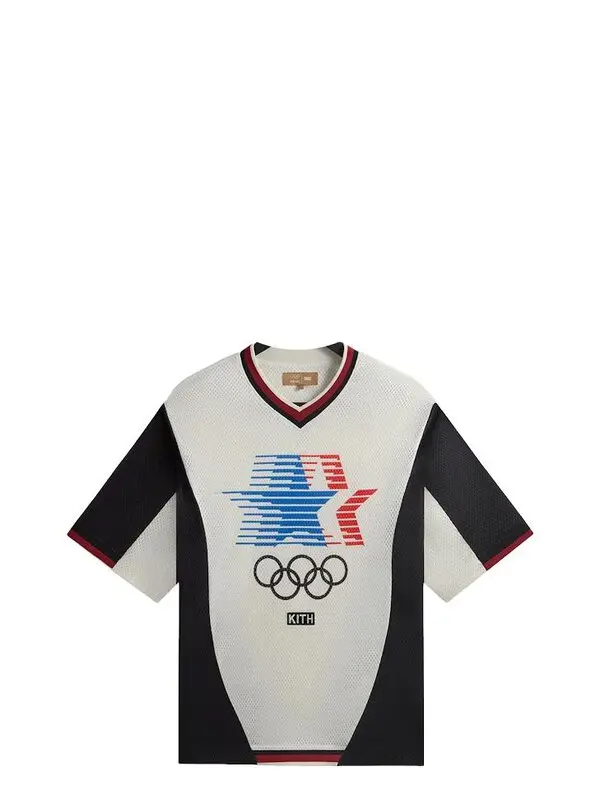 Kith Olympics Heritage Mesh Darin Warm Up Shirt - Silk