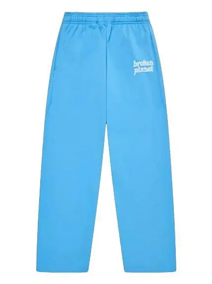 BROKEN PLANET Market Basics Straight Leg Sweatpants - Light Blue