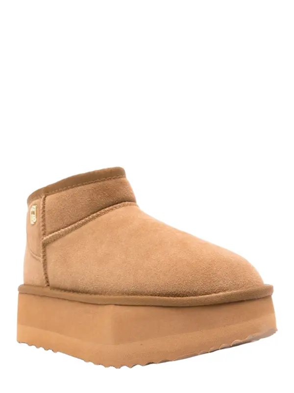 Liu Jo 50mm Platform Ankle Boots - Brown