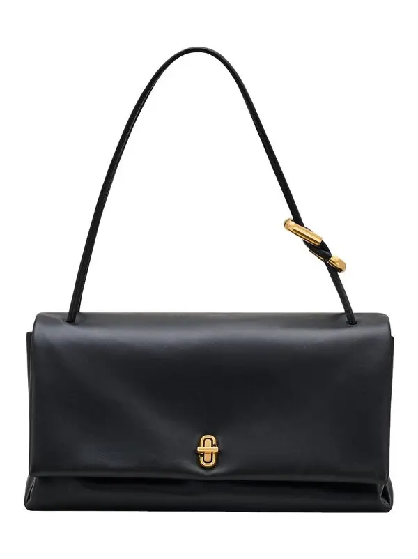 Marc Jacobs Large Dual Leather Shoulder Bag - Black