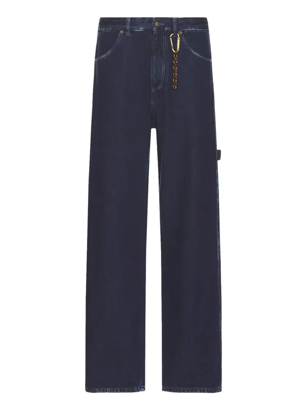 DARKPARK Relaxed Fit Worker Denim Jeans - Deep Blue