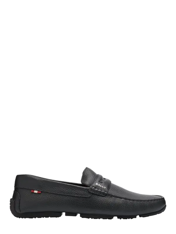 Bally Palven Grained Leather Drivers - Black