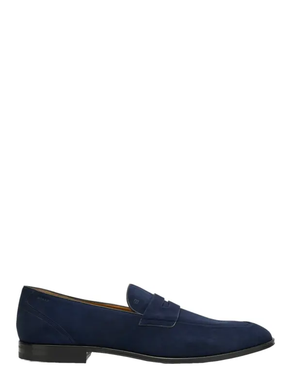 Bally Windsor Suede Penny Loafers - Peacoat 24