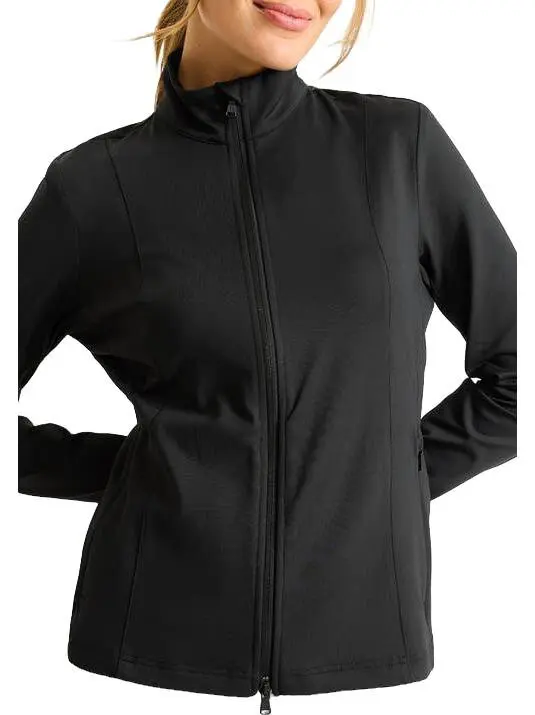 Tommy Bahama Aubrey Stretch Nylon Jacket - Black