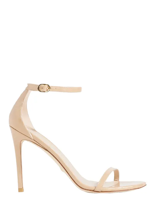 STUART WEITZMAN Patent-leather Sandals - Neutral