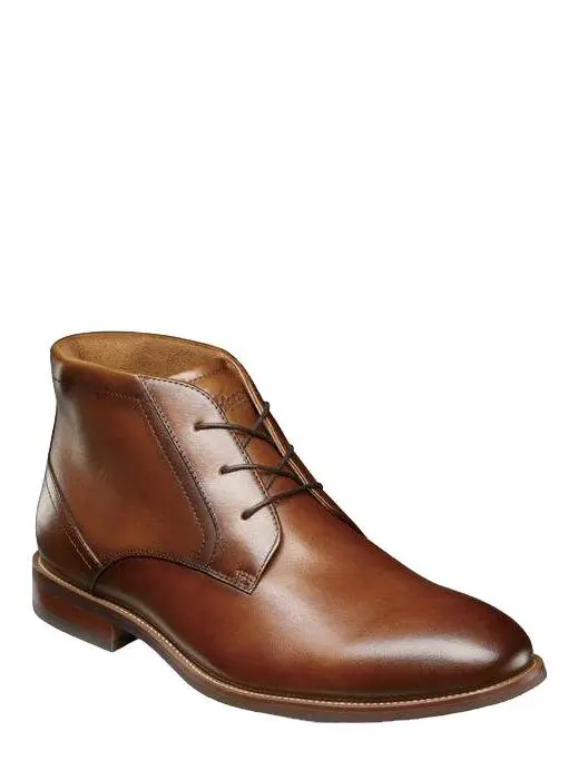 Florsheim Rucci Plain Toe Chukka Boots - Cognac