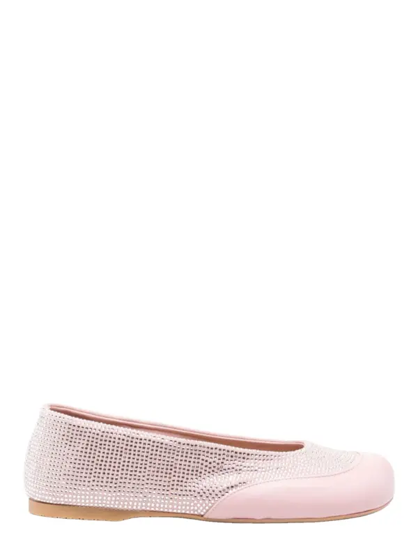 JW Anderson Crystal-embellished Ballet Flats - Pink
