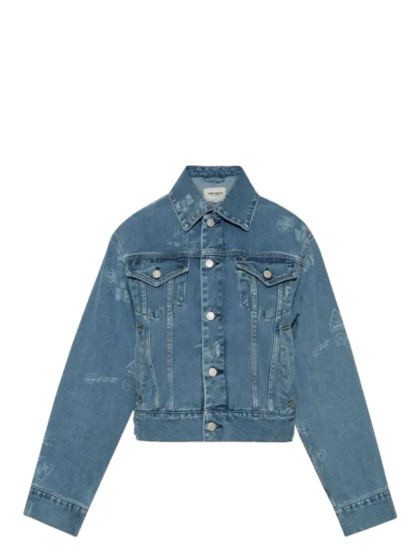 Carhartt Work In Progress Graphic-print Jacket - Blue