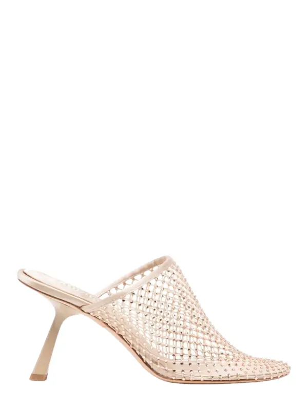 Studio Amelia 80mm Dolly Mules - Neutrals