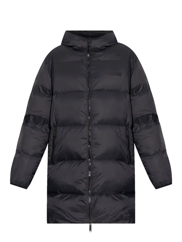 Dsquared2 Logo-print Padded Coat - Black