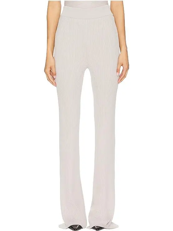Remain Birger Christensen Rib Knit Pants - Opal Grey