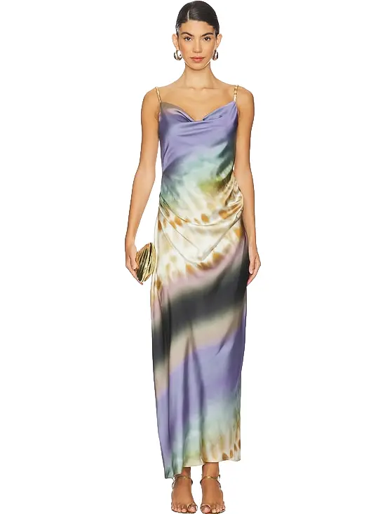 Misa Livia Dress - Cerulean Ombre
