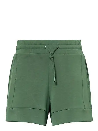 Varley Atrium High-rise Stretch-woven Shorts - Cilantro