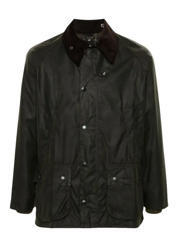 Barbour Bedale Waxed Cotton Jacket - Green