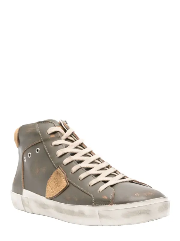 Philippe Model Prsx Hi-top Sneakers - Green