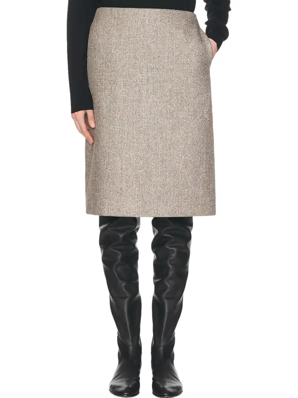 THE ROW Corinna Skirt - Onyx