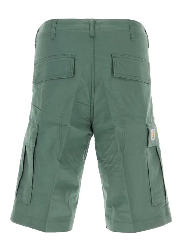 Carhartt Work In Progress Logo-patch Cargo Shorts - Green