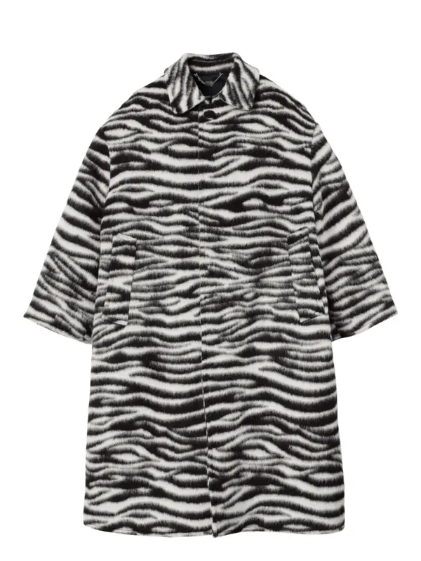 Marc Jacobs The Zebra Brushed Coat - Black