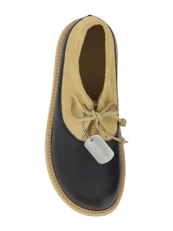 Marni Logo-tag Leather Ankle Boots - Neutrals