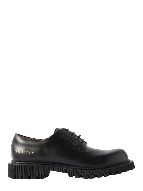 COMMON PROJECTS Leather Derby Shoes - Black