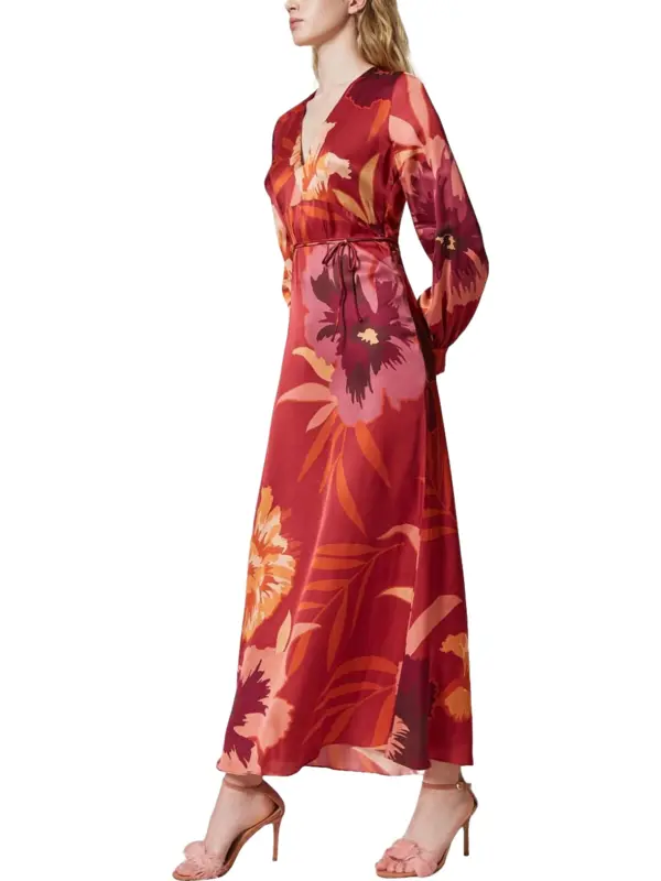 TWINSET Floral-printed Dress - Red