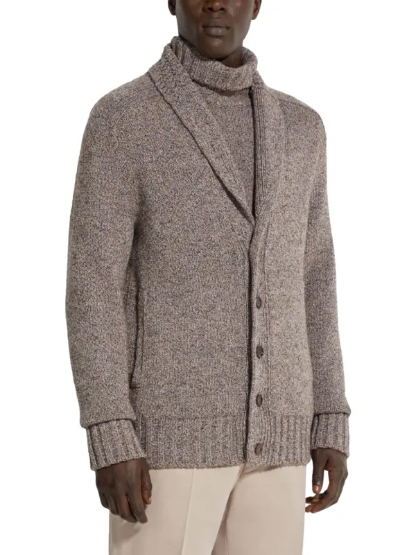 Zegna Shawl-lapel Cashmere Cardigan - Neutrals