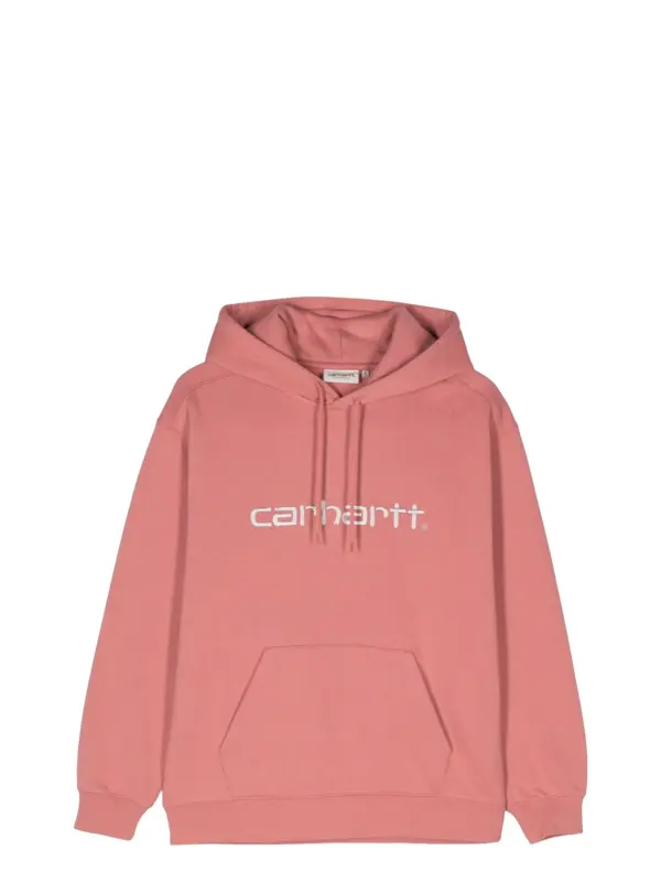 Carhartt Work In Progress Logo-embroidered Hoodie - Pink
