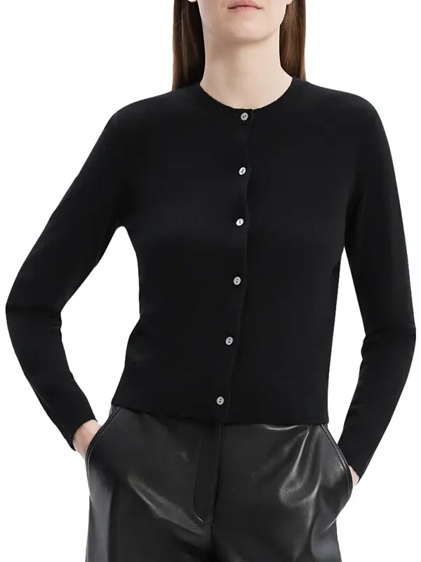 Theory Cashmere Cardigan - Black