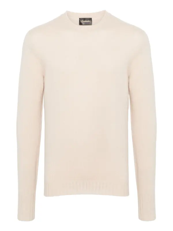 DRUMOHR Crew-neck Cashmere Sweater - Neutrals