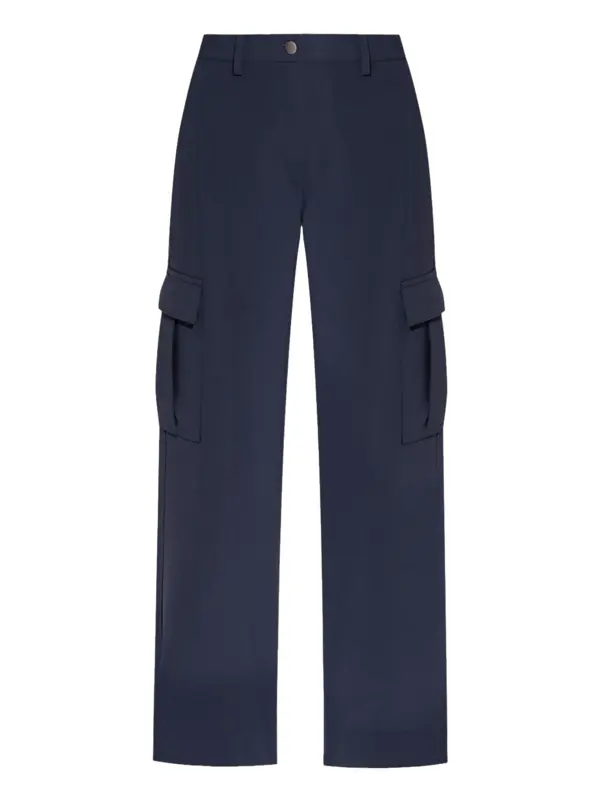 Theory Wide-leg Cargo Trousers - Blue