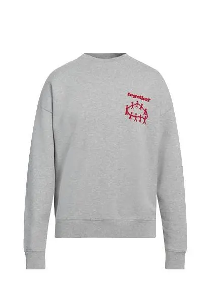 Sandro Sweatshirt In Light Cotton And Elastane - Grey