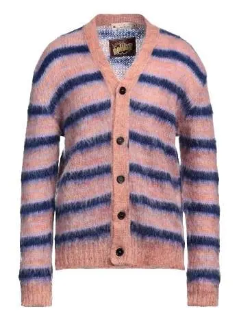 Marni Mohair Blend Striped Cardigan - Navy