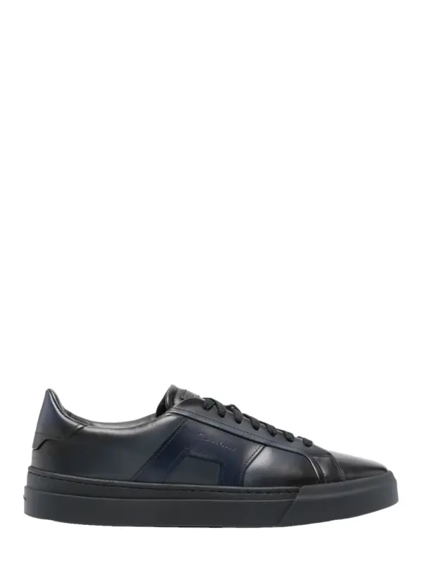 Santoni Debossed Logo Sneakers - Blue