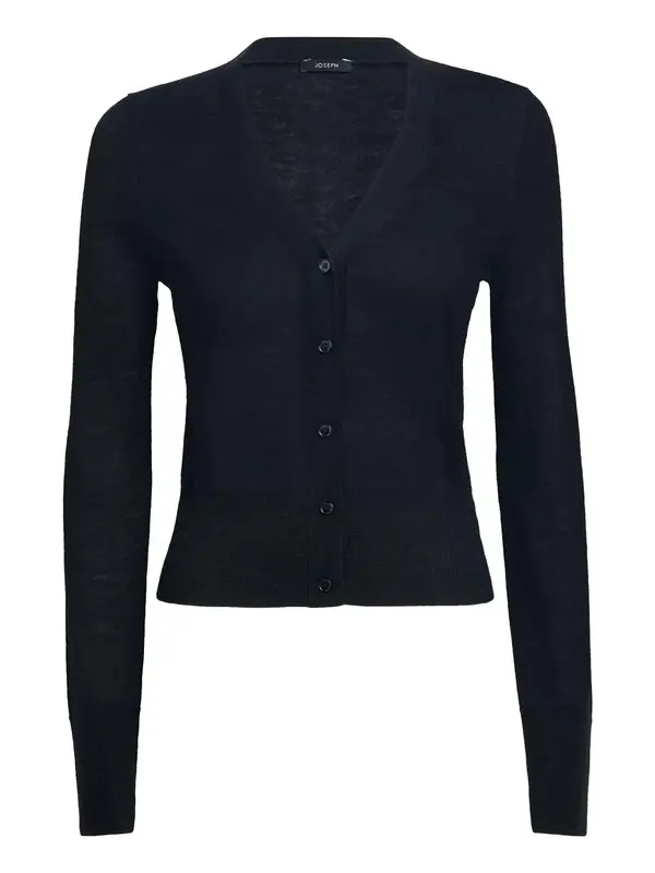 JOSEPH Cashair Cashmere Cardigan - Black