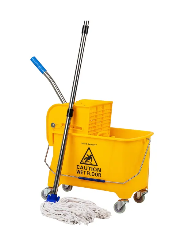 MIND READER Bucket With Wringer And Mop Set - One-color