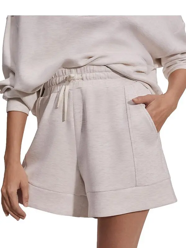 Varley Atrium High-rise Shorts - Ivory Marl