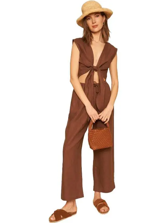 WHIMSY + ROW Valentina Top - Chocolate