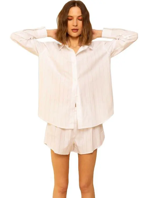 WHIMSY + ROW Peri Striped Shirt - White