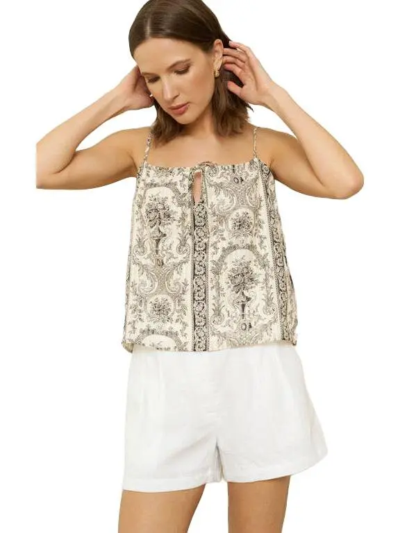 WHIMSY + ROW Sofia Top - Venetian Print